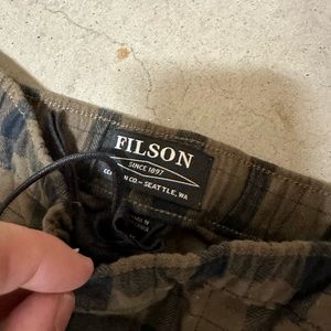 Filson | Pants | Nwt Filson Alaskan Guide Jogger Fast Track Plaid Brown ...